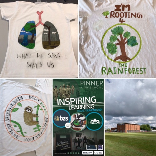 Rainforest T shirts - Pinner High School
